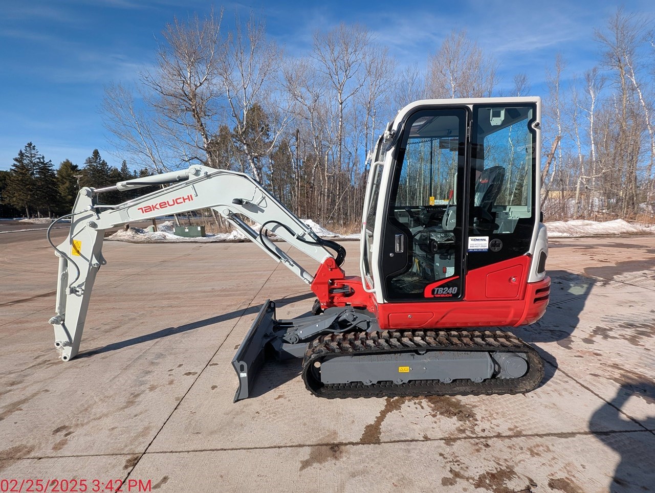 2025 Takeuchi TB240 Excavator Mini For Sale Stock E00071062 » General ...